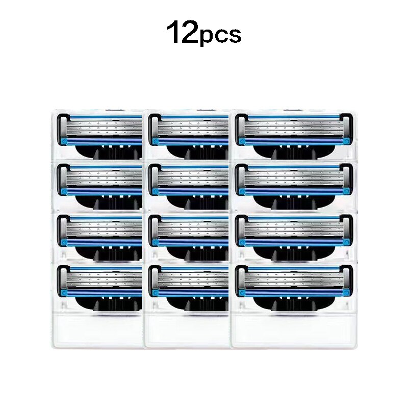 Fit All Mach3 8pcs Razor Blades Men Shaving Razor ... – Grandado