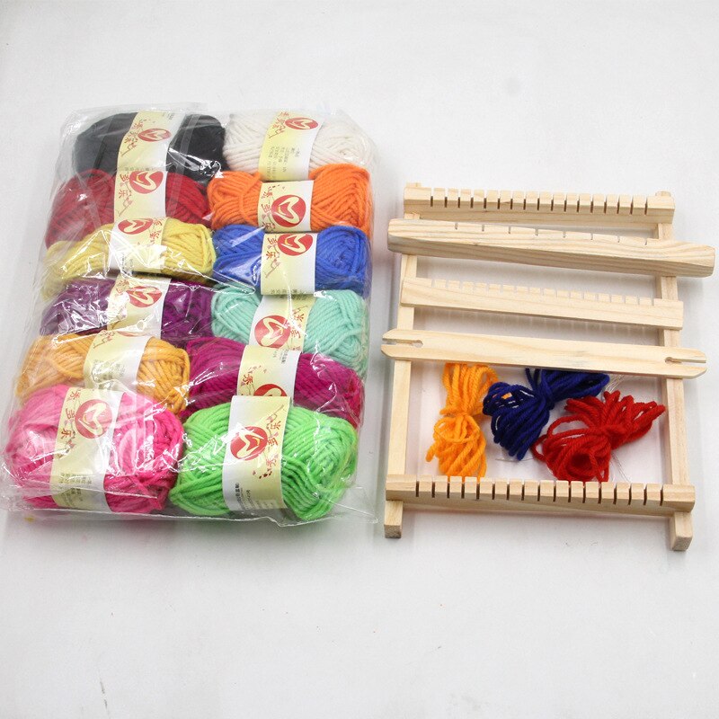 Wooden Kids loom DIY toys knitting machine – Vicedeal
