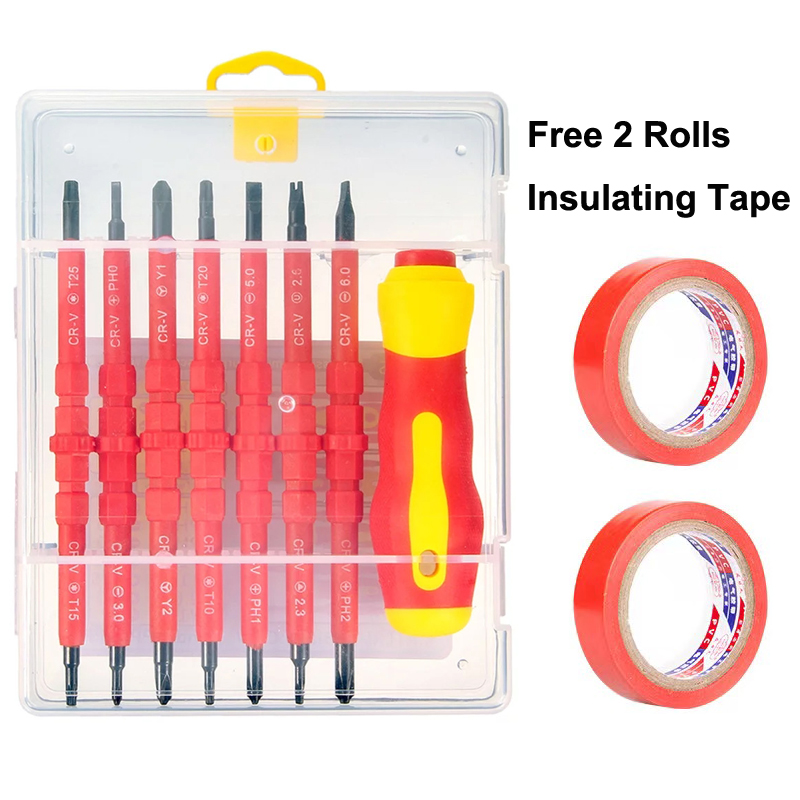 Electrician Repair Tools Kit 13pcs 1000V Changeabl... – Grandado