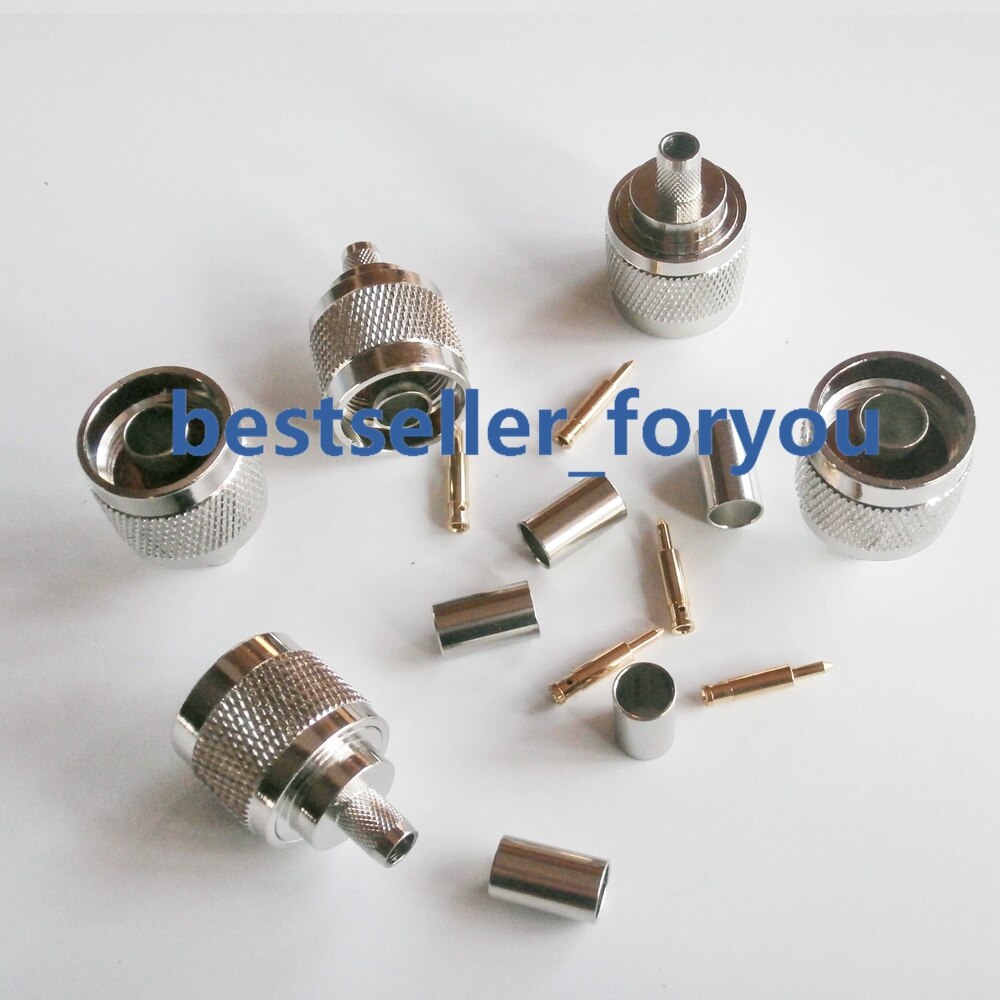 N Male Connector Plug Crimp For Belden 9258 LMR240... – Grandado