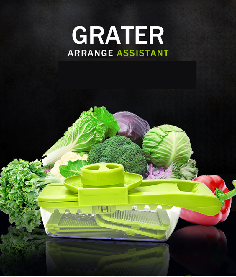 Mandoline Groentesnijder Wortel Rasp Julienne Groe... – Vicedeal