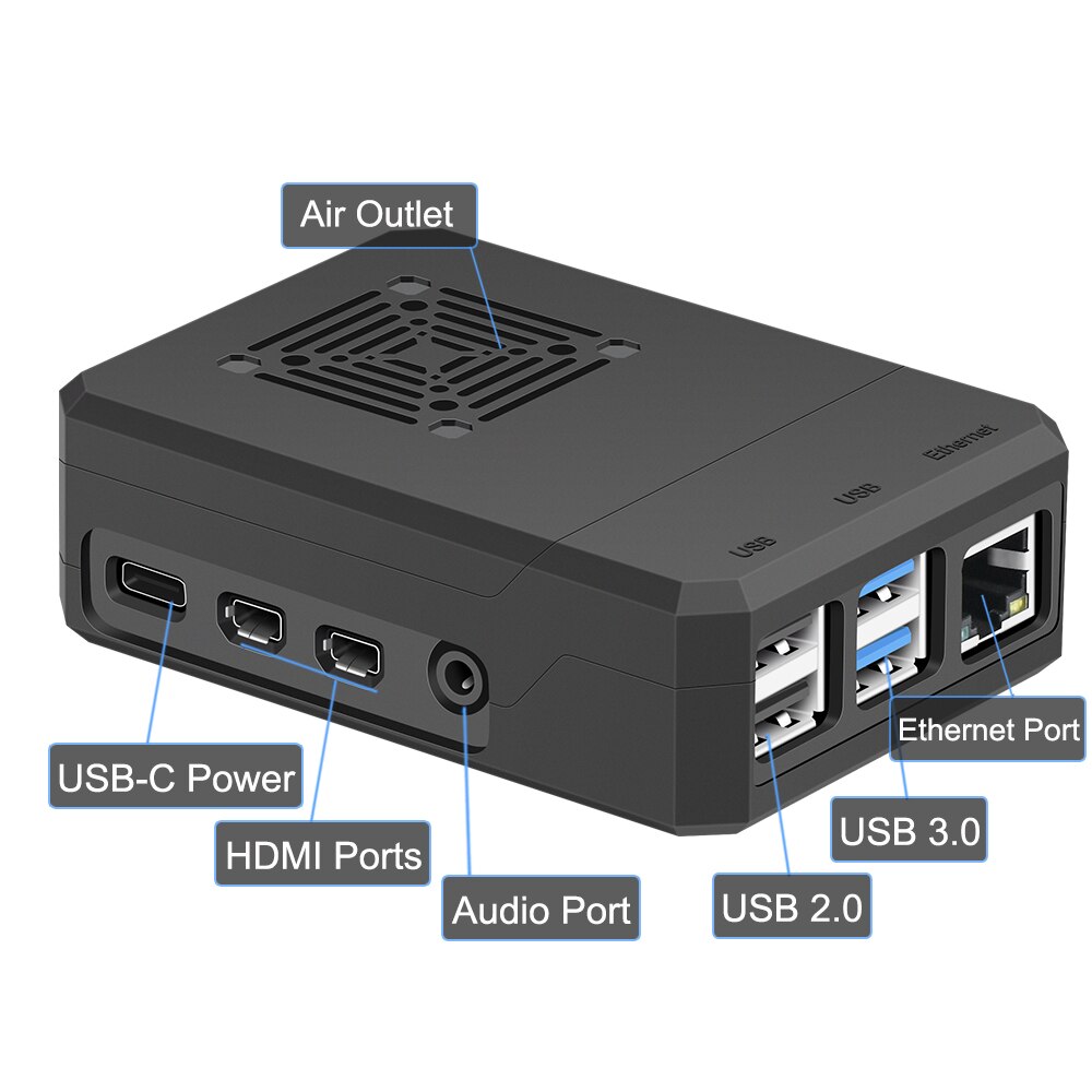 Raspberry Pi 4 Case, iUniker Case with Large 3510 ... – Grandado