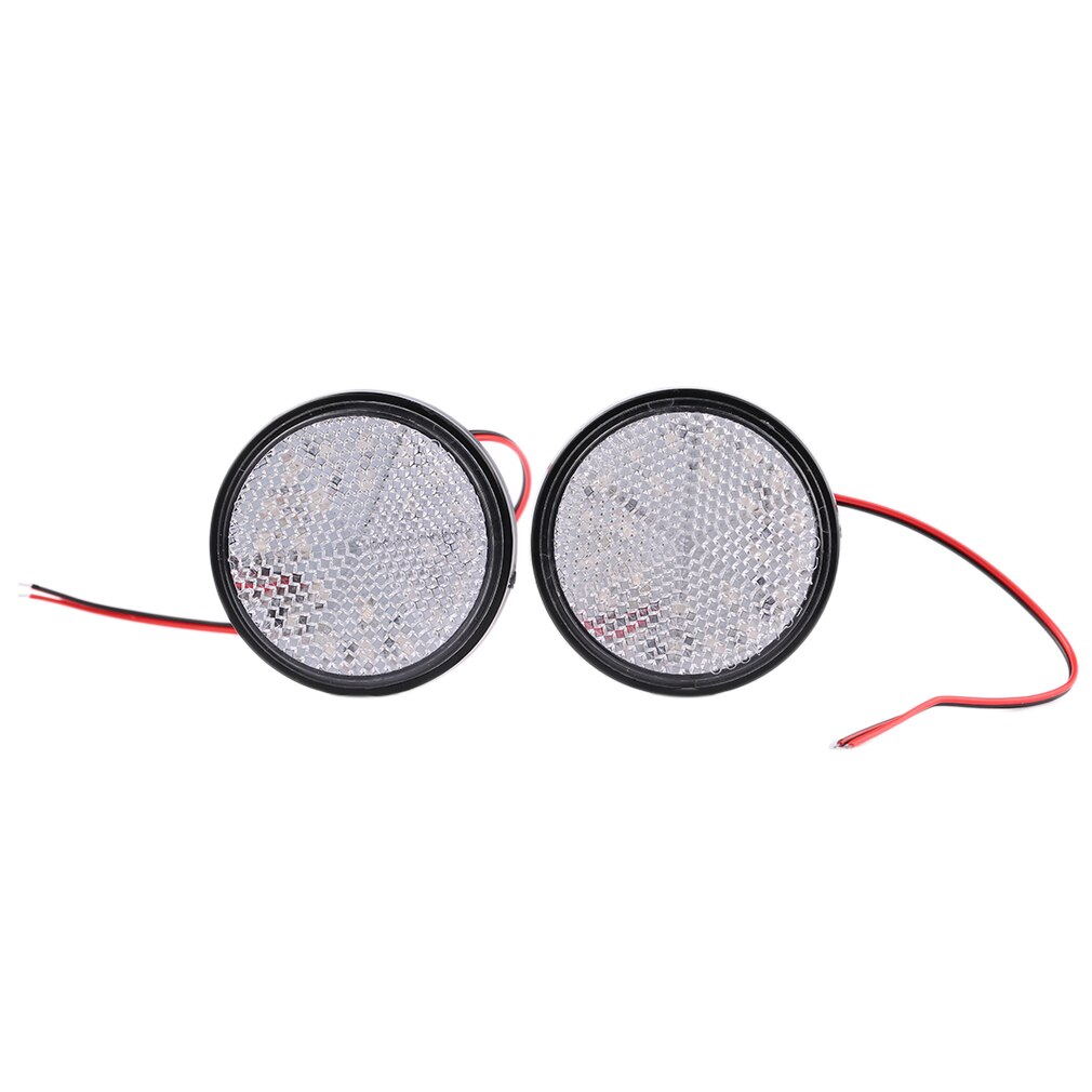 Universal 2 x 24 LED Motorcycle Round Reflector Ta... – Vicedeal
