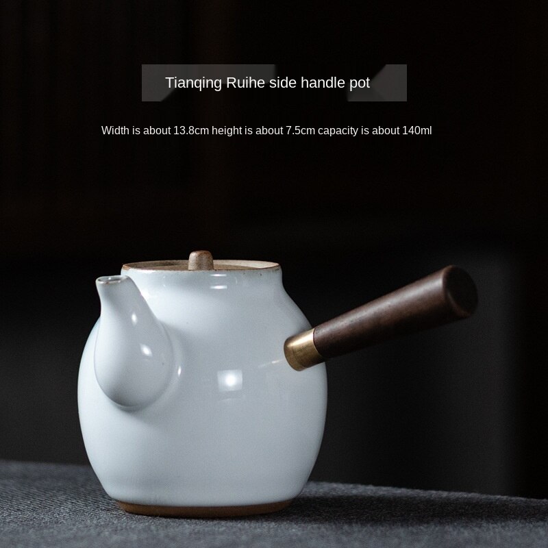 Ruihe Side Handle Pot Chinese Ceramic Kung Fu Teap... – Grandado