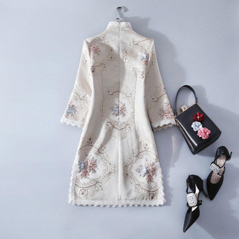 Chinese Stijl Vintage Vrouwen Jurken Cheongsam Jur... – Grandado