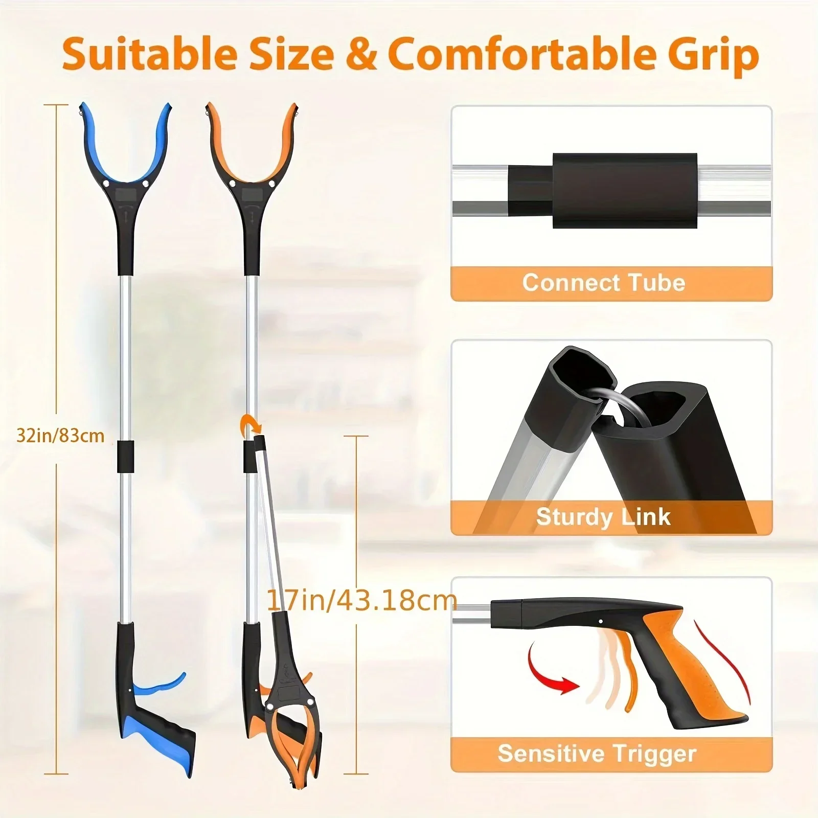 Garbage Picker Gripper met 360° ° Roterende clip, ... – Vicedeal