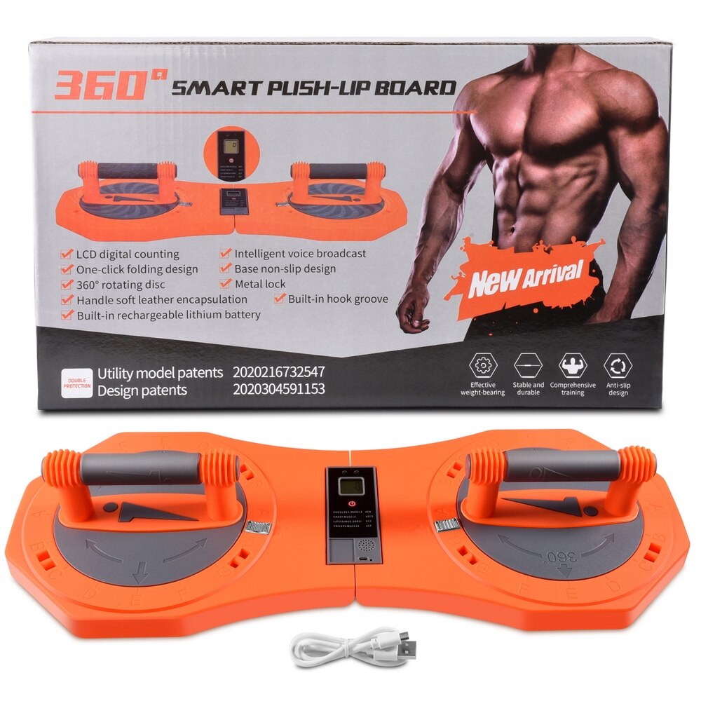Folding Push-Up Rack Board 360° Rotating S... – Grandado