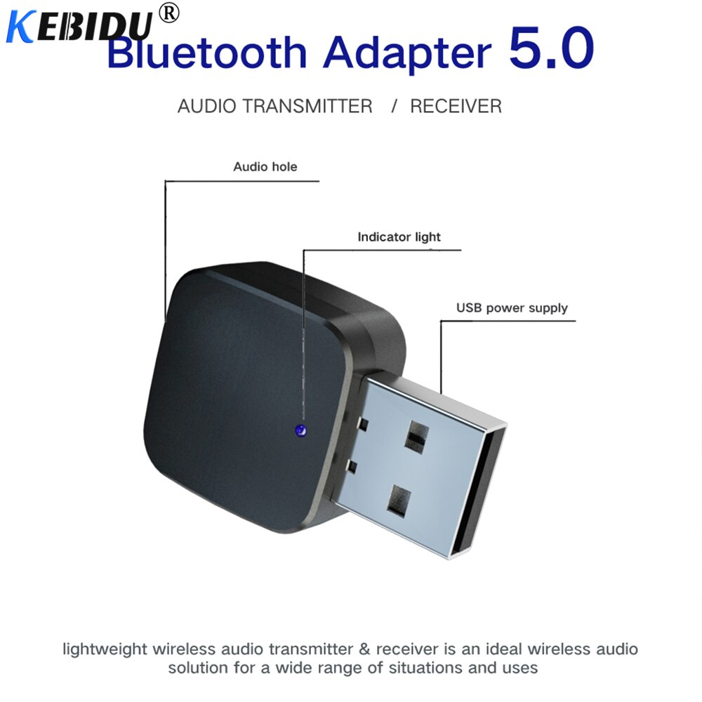 KEBIDU 5.0 Bluetooth Trasmettitore Ricevitore Mini... – Grandado