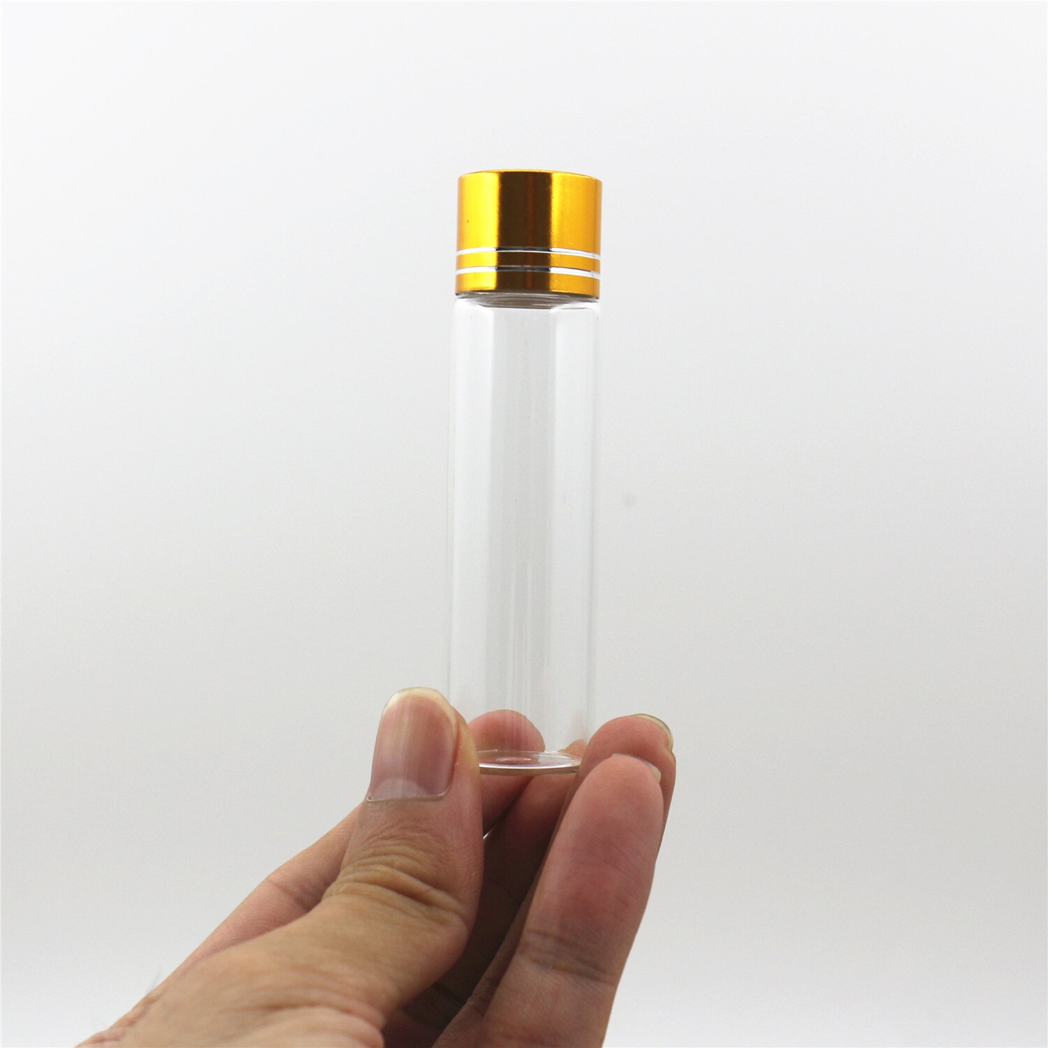 50 pcs/lot 22*80mm 20ml Glass Jars Golden Plastic ... – Vicedeal