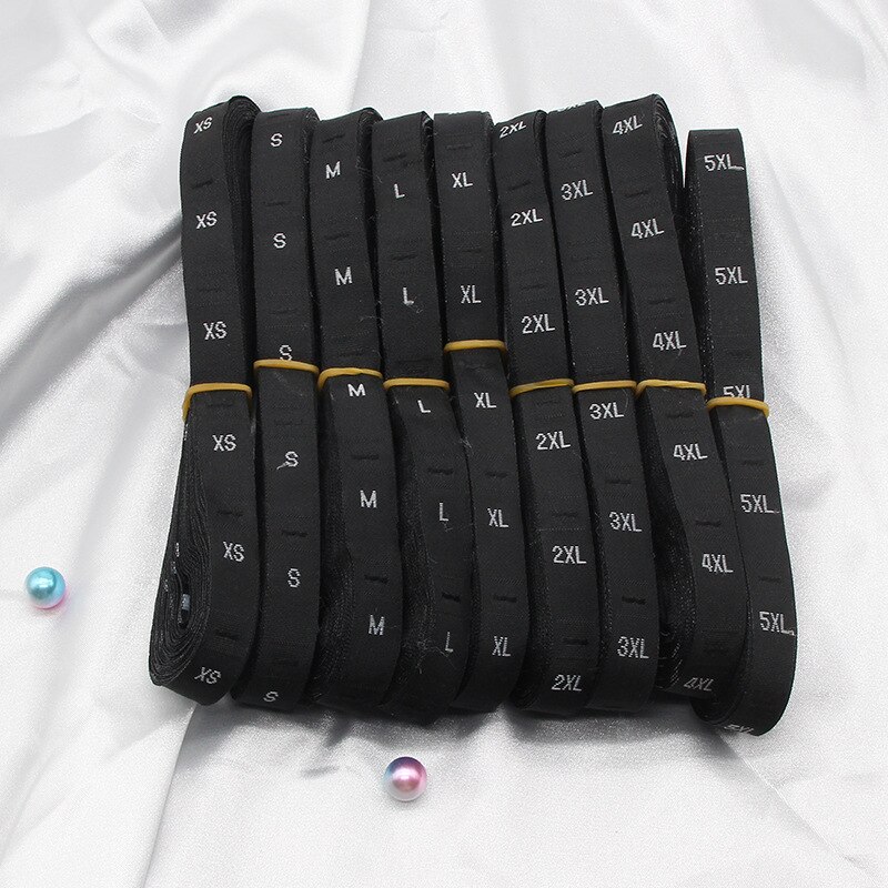 100pcs Size Tags For Clothing Shirt White/Black Da... – Grandado