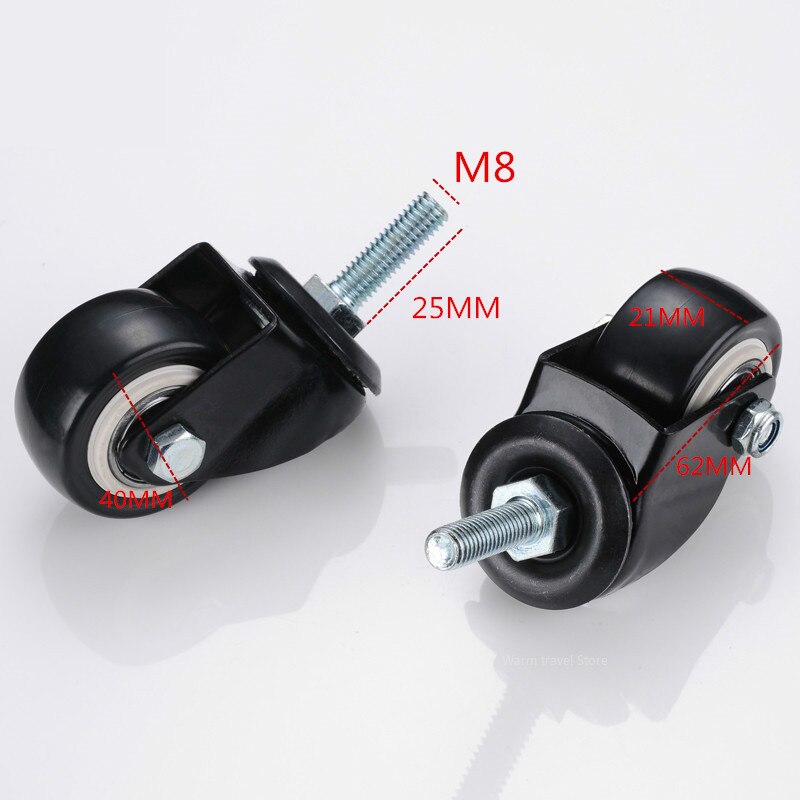 M8 Office Chair Caster Wheels 1.5 Inch Mute Swivel... – Grandado