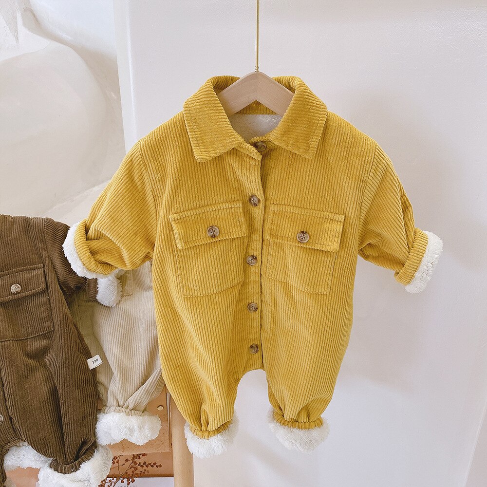 Pelele para bebés para niñas de terciopelo grueso,... – Vicedeal