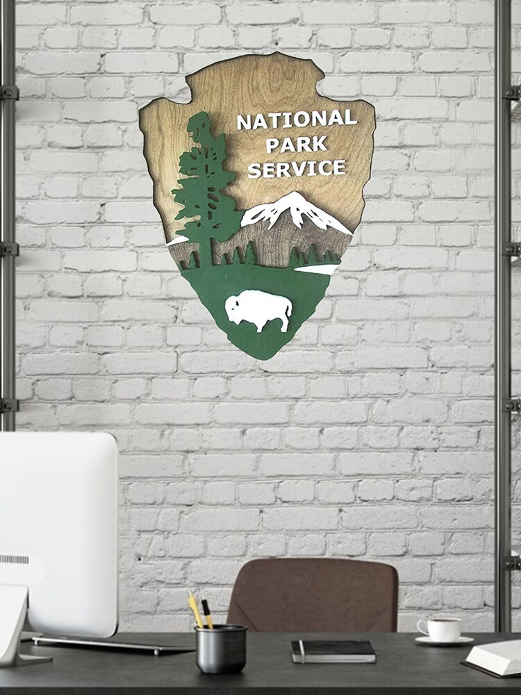 Retro PVC Park Service Signs Signs Outdoor Courtya... – Grandado