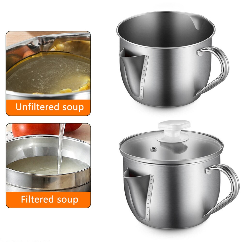 Kitchen Gravy Oil Soup Fat Separator Bowl Multi-Us... – Vicedeal
