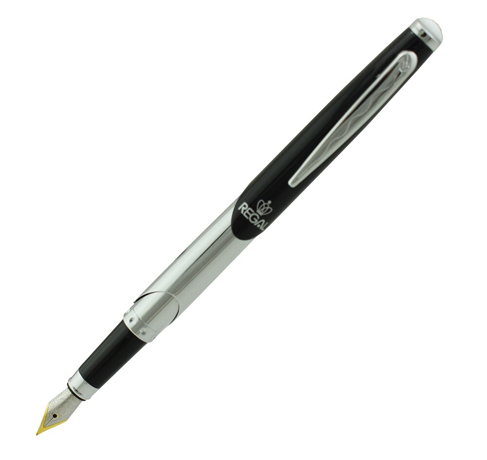 REGAL QUEEN Series Collection Silver-Black Fountai... – Grandado