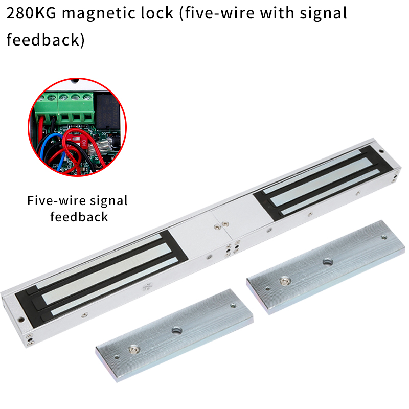 280kg Surface Mounted Double Door Magnetic Lock DC... – Grandado