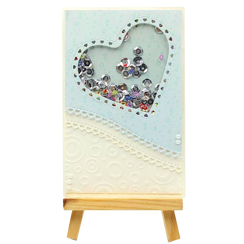 KSCRAFT Scalloped Heart Stackable Frame Valentine'... – Vicedeal