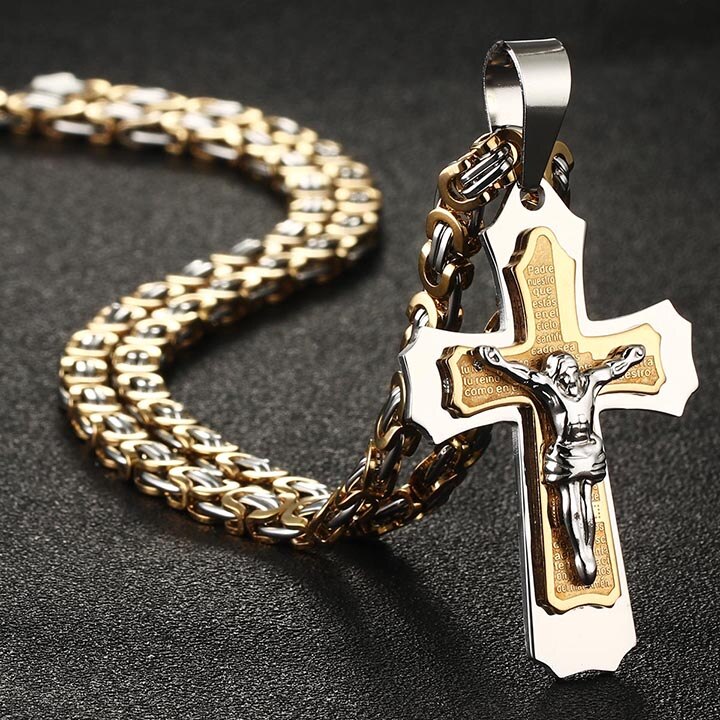 Fabulous Jesus Christ Crucifix Cross Pendants Meta... – Grandado