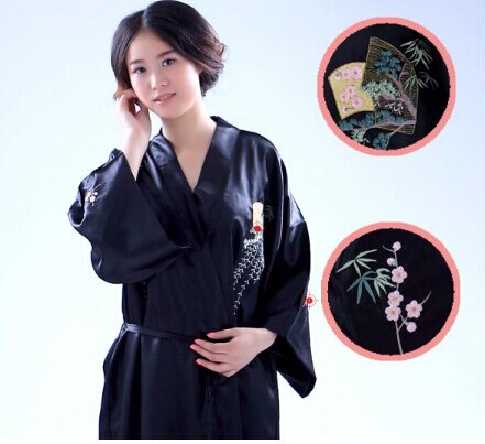 Women Kimono Japanese Style Bath Robe Nightgown Go... – Grandado