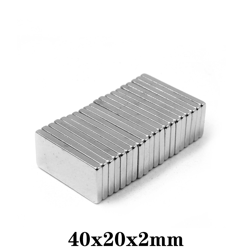 5~50PCS 40x20x2 mm Rare Earth Magnets 40mmX20mm Lo... – Vicedeal