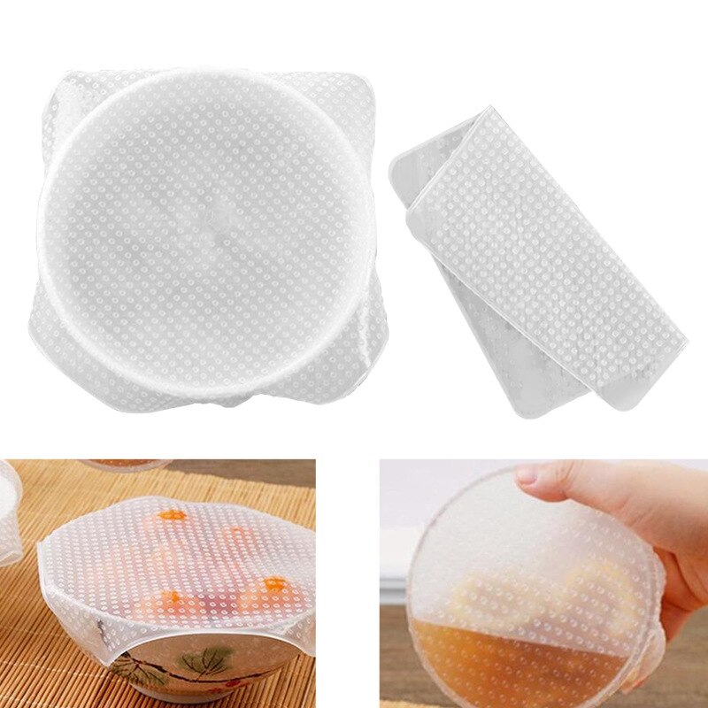 Kitchen Storage Silicone Cling Film Durable Food W... – Grandado