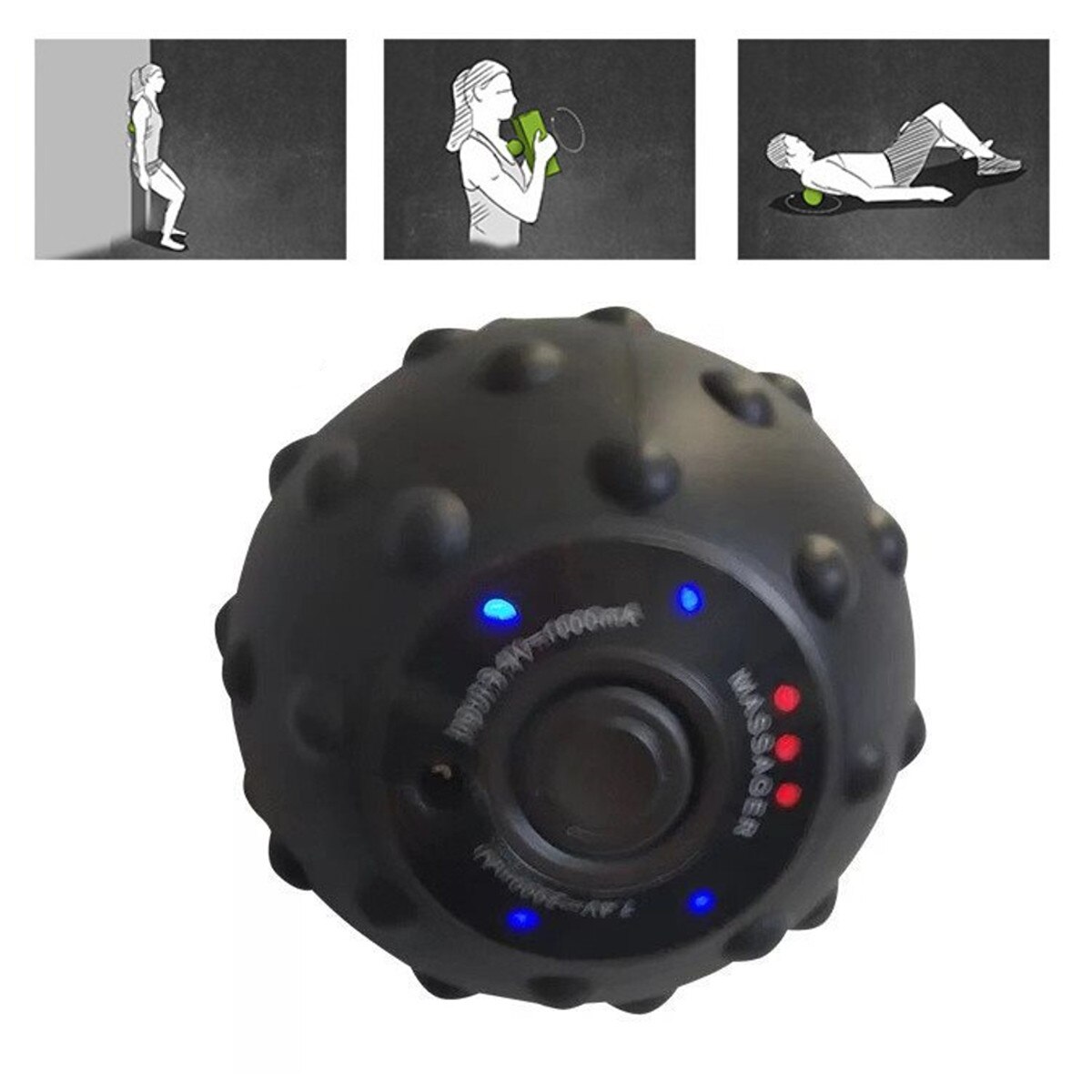 Electric Massage Roller Fitness Ball Relieve Trigger Procircle Vibrating Massage Ball Roller