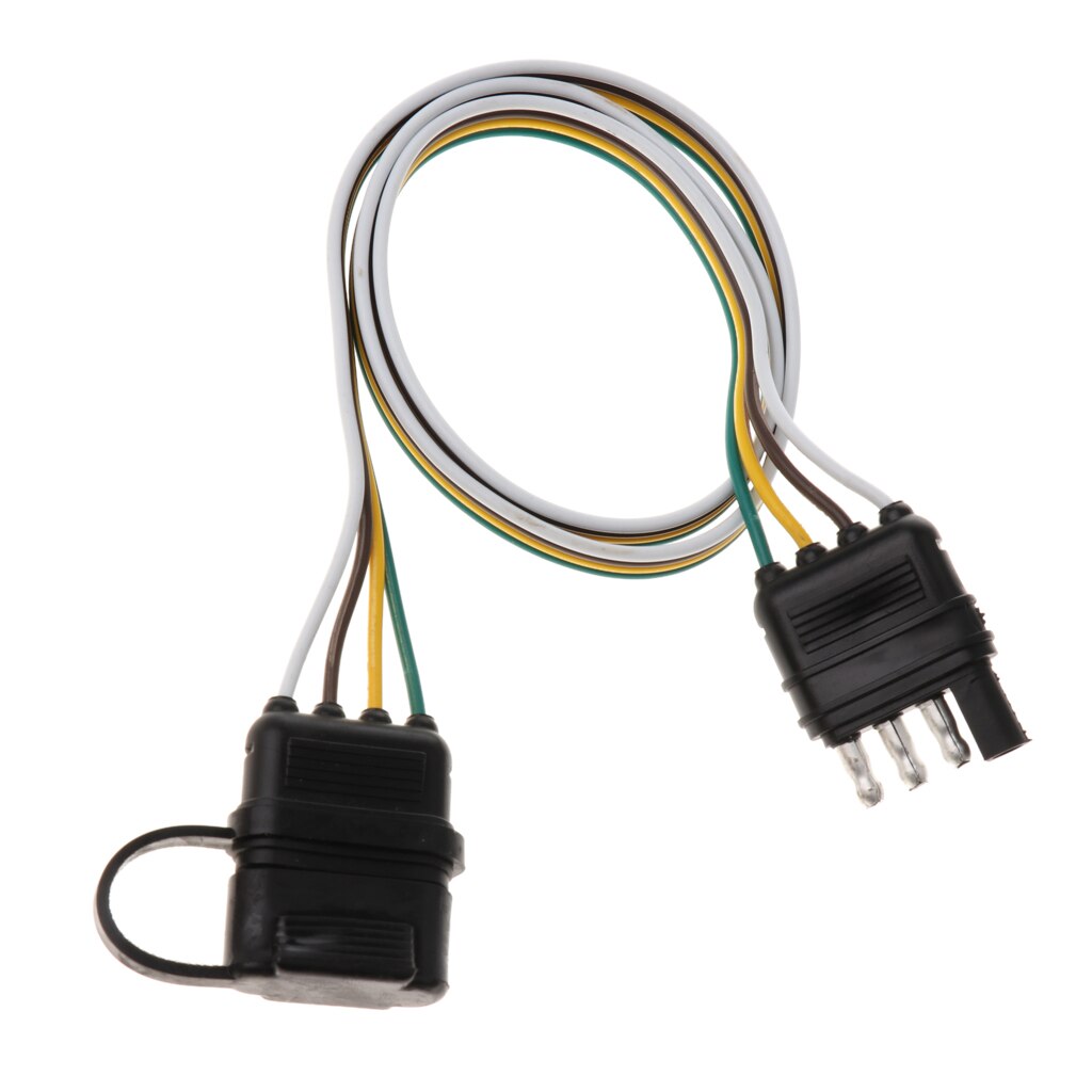 82cm 4 Pin RV Trailer Wiring Plug Adapter Flat Wir... – Vicedeal