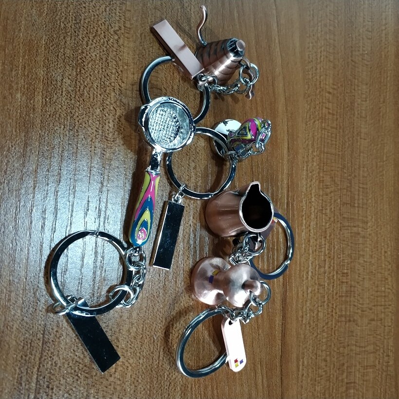 fir Colorful coffee key rings Kettle Profilter Pit... – Vicedeal