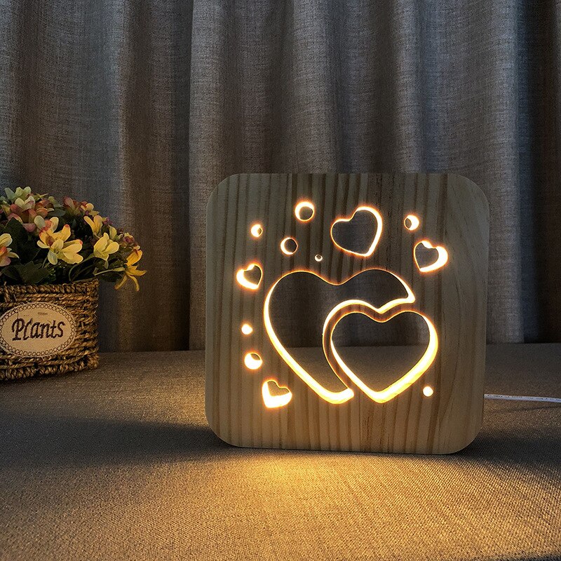 3d led-lampa julnattslampor nyhet illusion nattlam... – Vicedeal