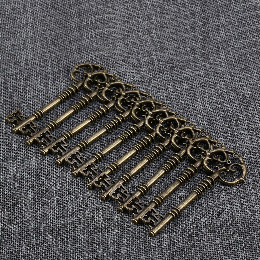 20pcs Mixed Antique Bronze Finish Skeleton Keys Ru... – Grandado