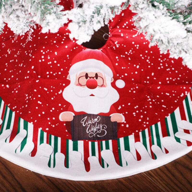 80cm Christmas Printed Tree Skirt, Christmas Ornam... – Vicedeal