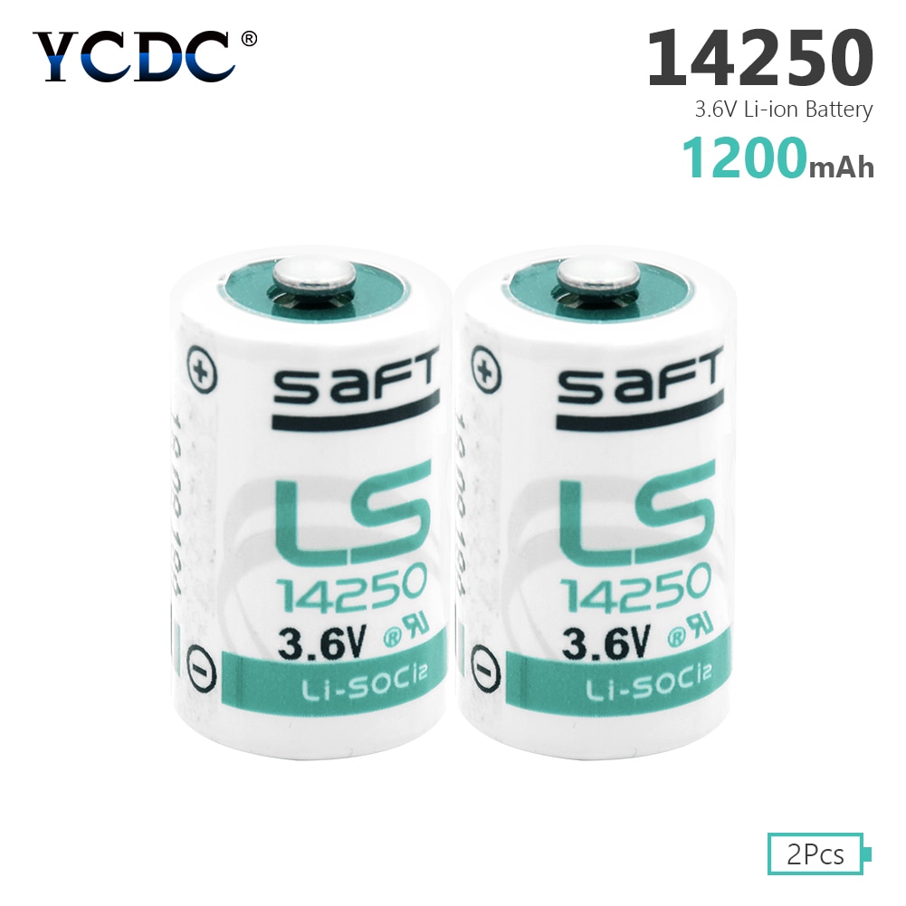 2 stück Neue 3,6 V 1200mAh 14250 Li-SOCl2 1/2 AA R... – Vicedeal