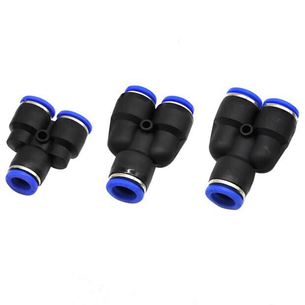 Pneumatic fitting 3way port Y shape pY4 PY6 PY8 PY... – Grandado