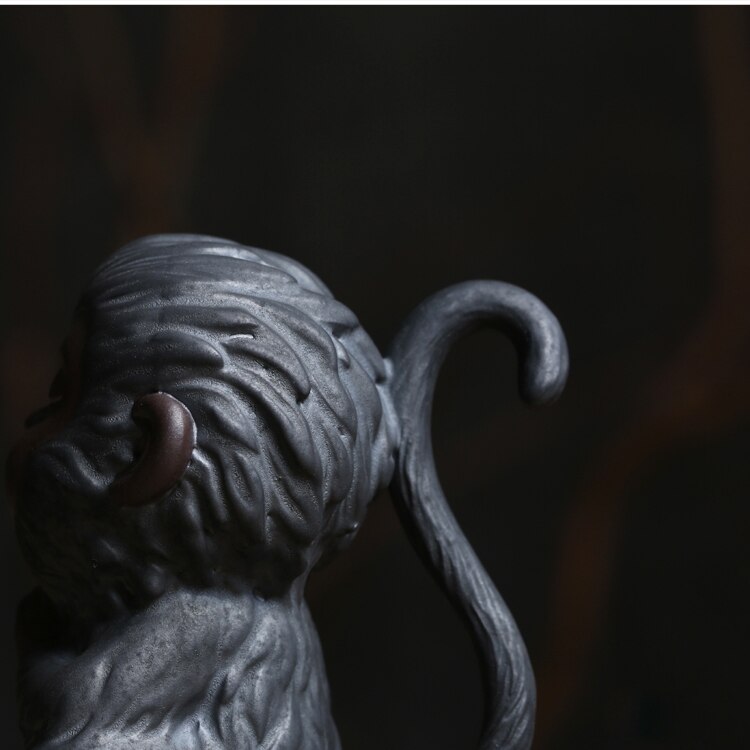 TANGPIN Purple clay tea pets cute monkey tea play ... – Grandado