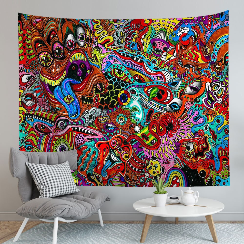 Europese En Amerikaanse Punk Stijl Tapestry Tapijt... – Grandado