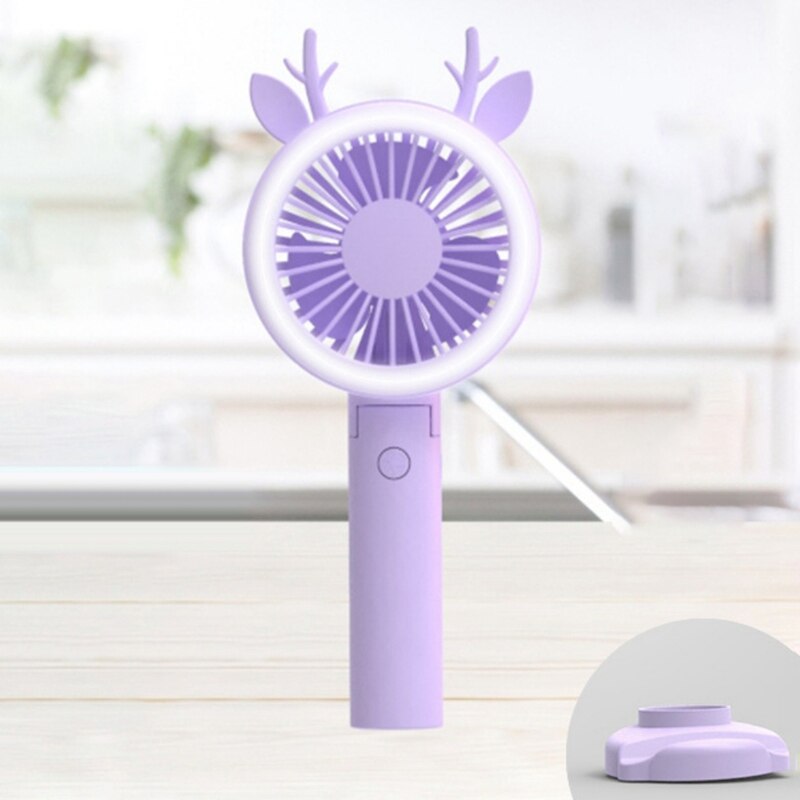 USB Handheld Desk Fan Quiet Portable Foldable Fan ... – Grandado