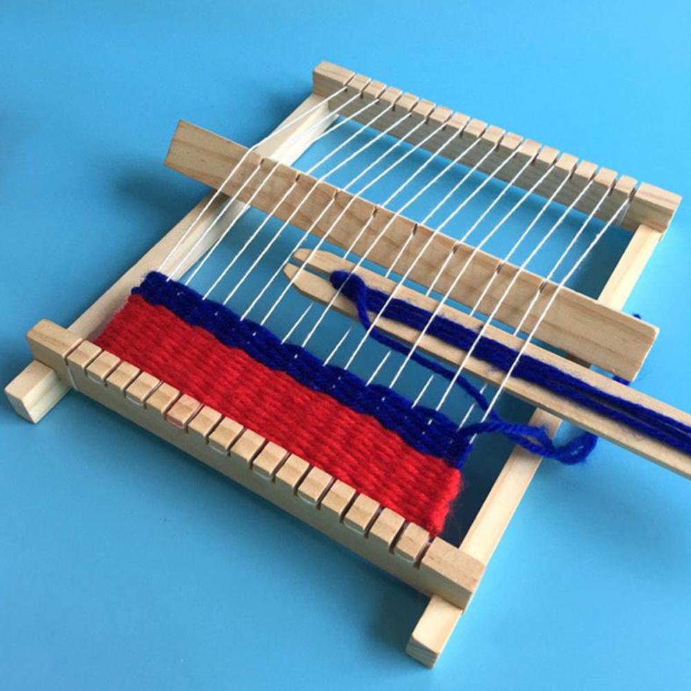 Traditional Wooden Children DIY Weaving Loom Craft... – Vicedeal