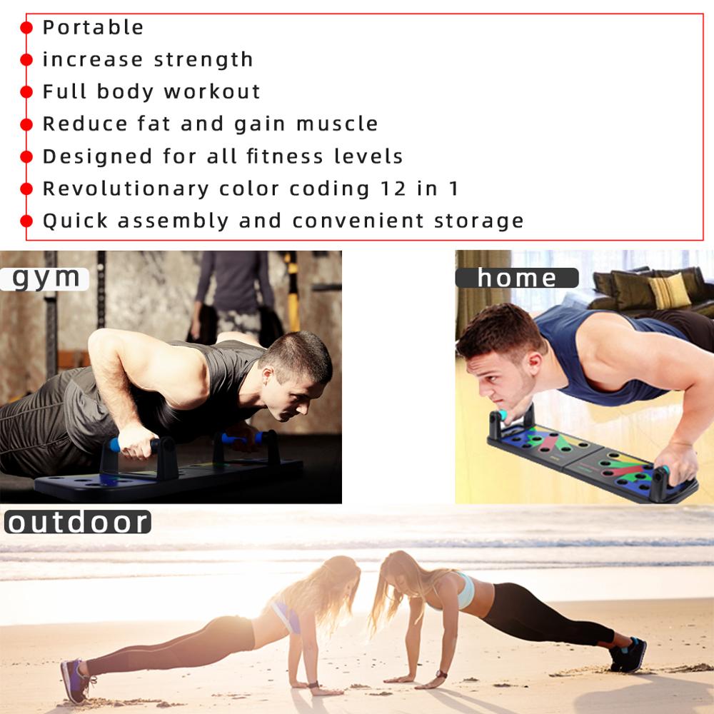 11 in 1 Push Up Board with Instruction Print Body ... – Grandado