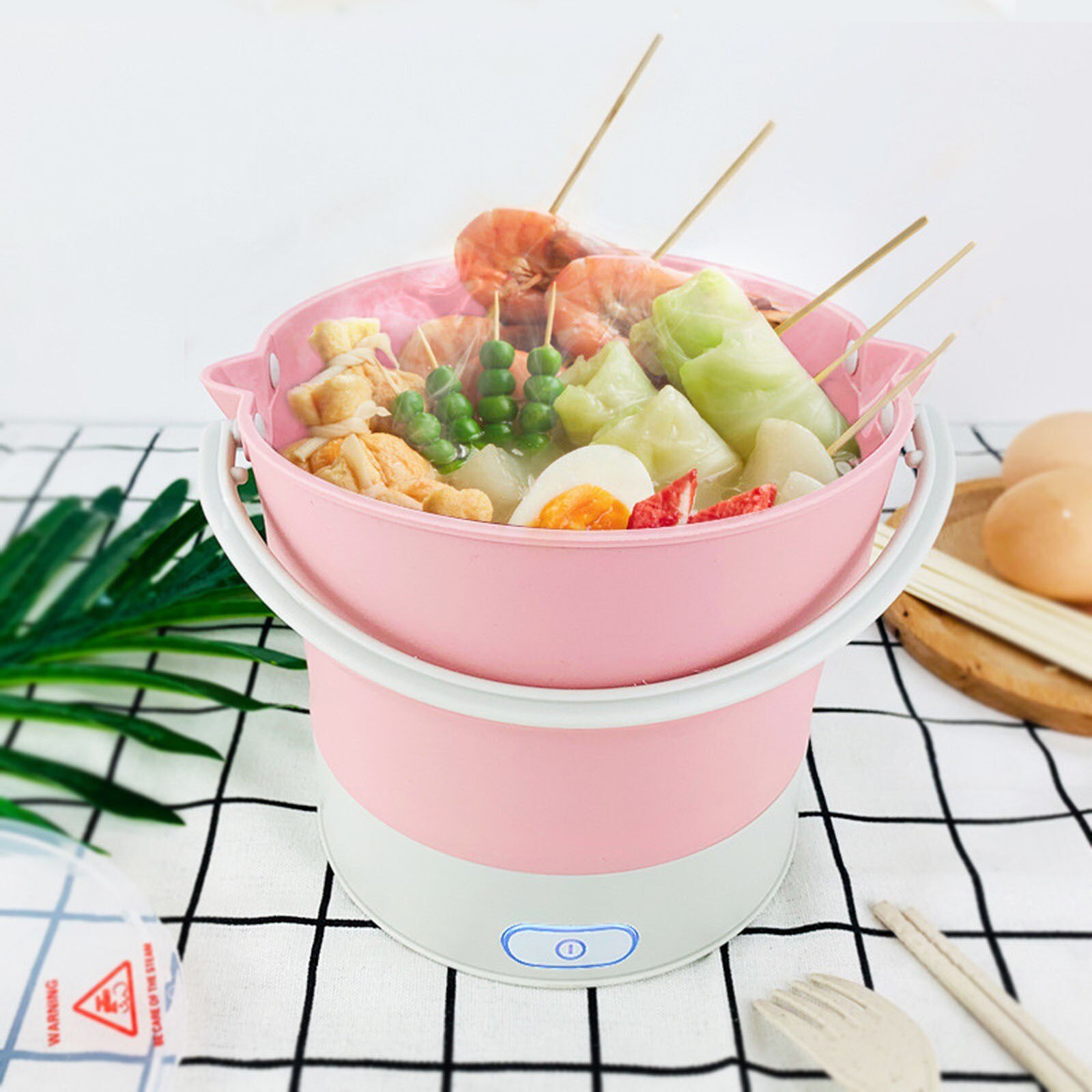 Foldable Electric Portable Pot Cooker Kettle Steam... – Grandado