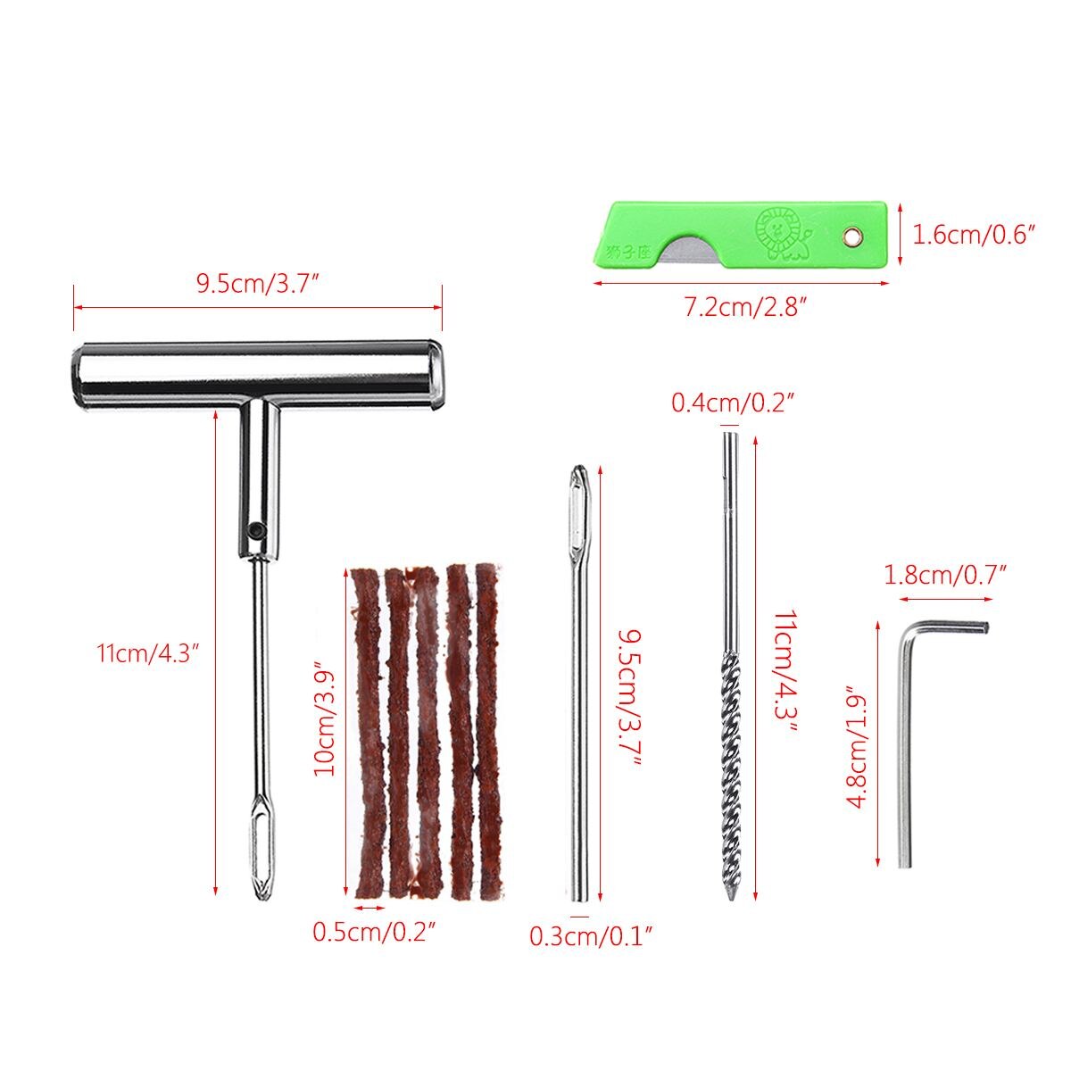 10Pcs Car Tire Repair Tools Kit Tire Repair Set He... – Vicedeal