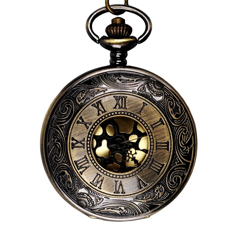 Clical Large Gold Face Roman Pocket Watch Stylish ... – Grandado