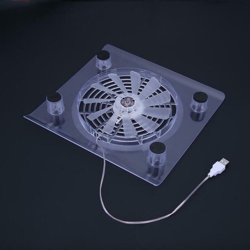 Transparent Large Cooling Fan Laptop Cooler USB LE... – Grandado