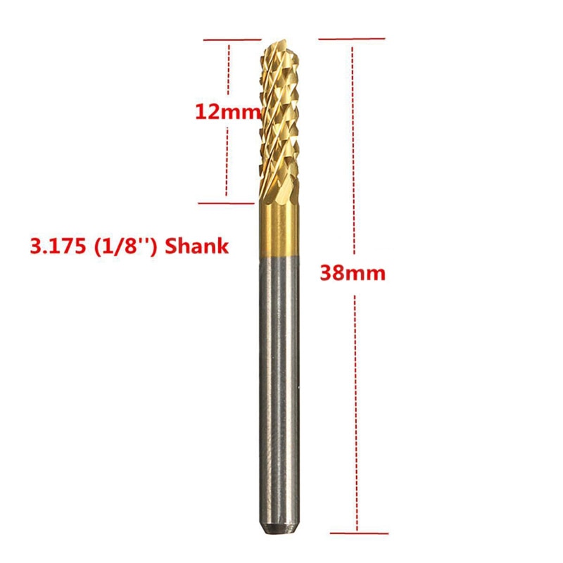 3.175mm 1/8 Coated Carbide Cutter Engraving CNC Ro... – Grandado