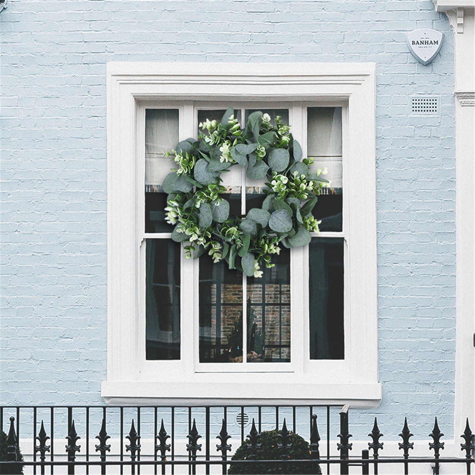 Kerst Krans Kunstmatige Groene Eucalyptus Bladeren... – Vicedeal