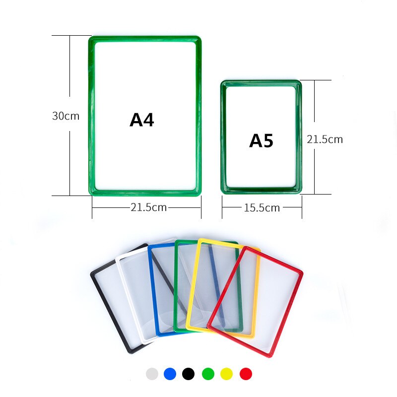 5 Pieces A5 Supermarket Plastic Price Sign Holder ... – Vicedeal