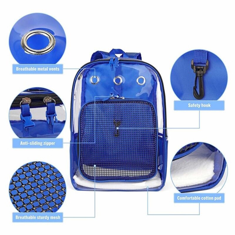 Pet Outdoor Clear Carrier Backpack Adjustable Tran... – Grandado
