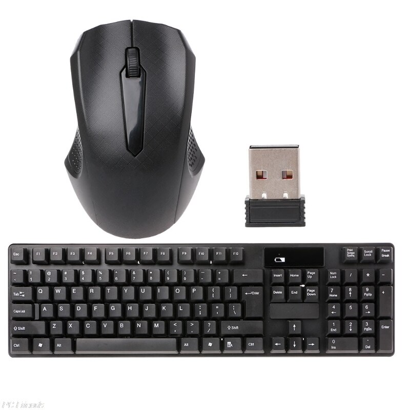 2.4GHz Wireless Keyboard Optical Mouse Combo Kit F... – Vicedeal