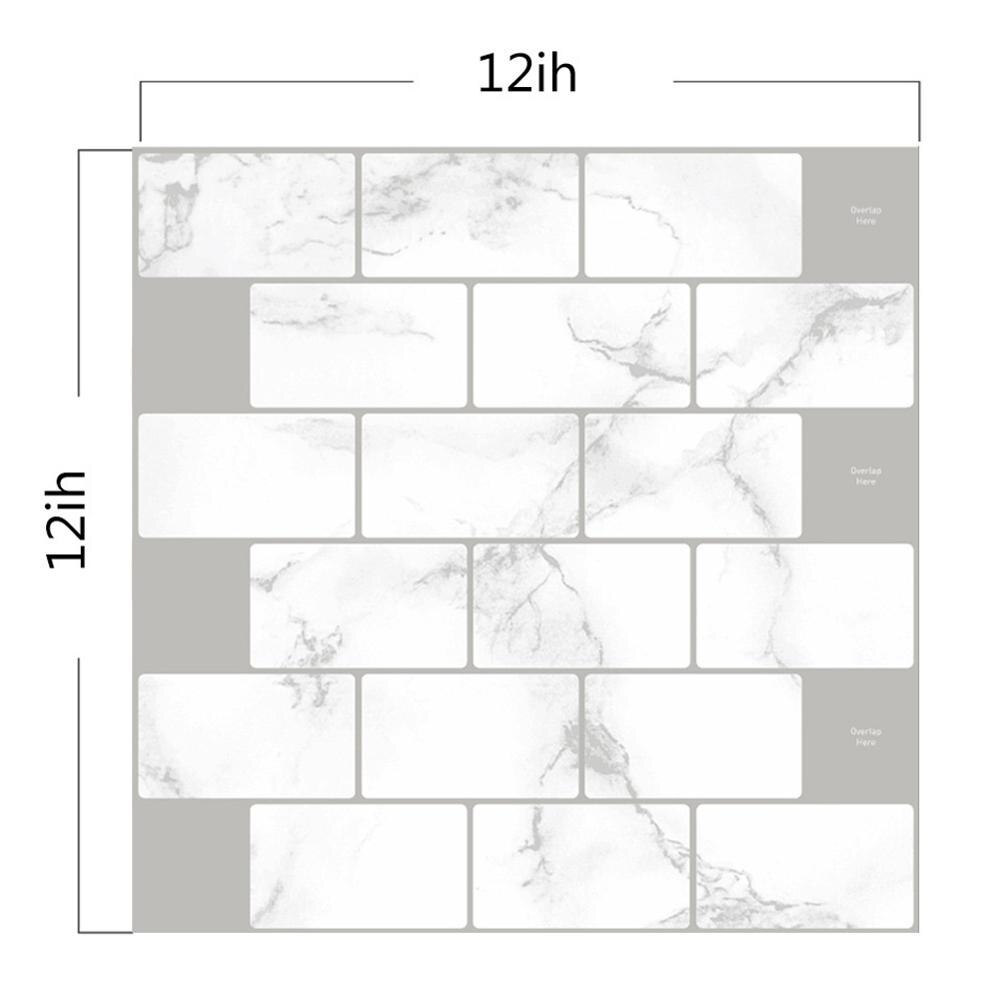 30.5x30.5cm 3D Brick Wallpaper Self Adhesive Water... – Vicedeal