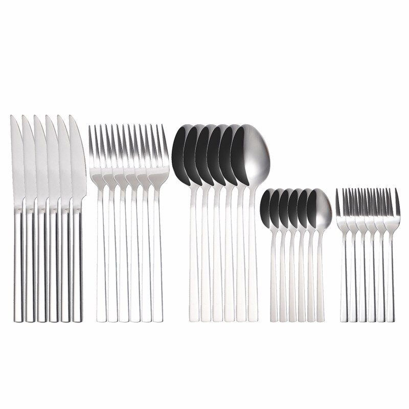 Black Cutlery Matte Restaurant Tableware Spoon For... – Grandado