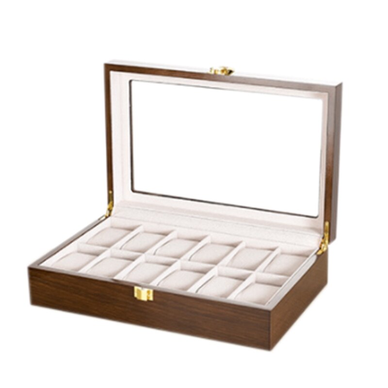 12-Bit Watch Storage Box Wooden Watch Box Display ... – Grandado